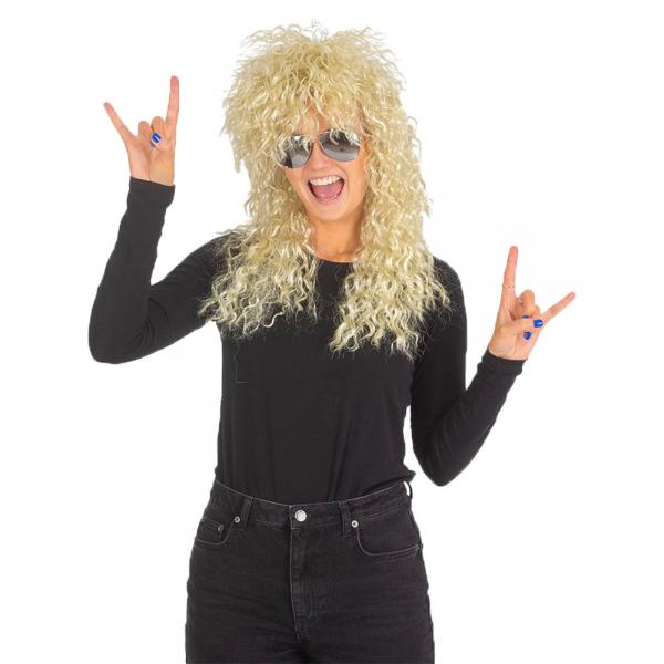 80-tals Peruk Rocker Blond - Partyhallen.se