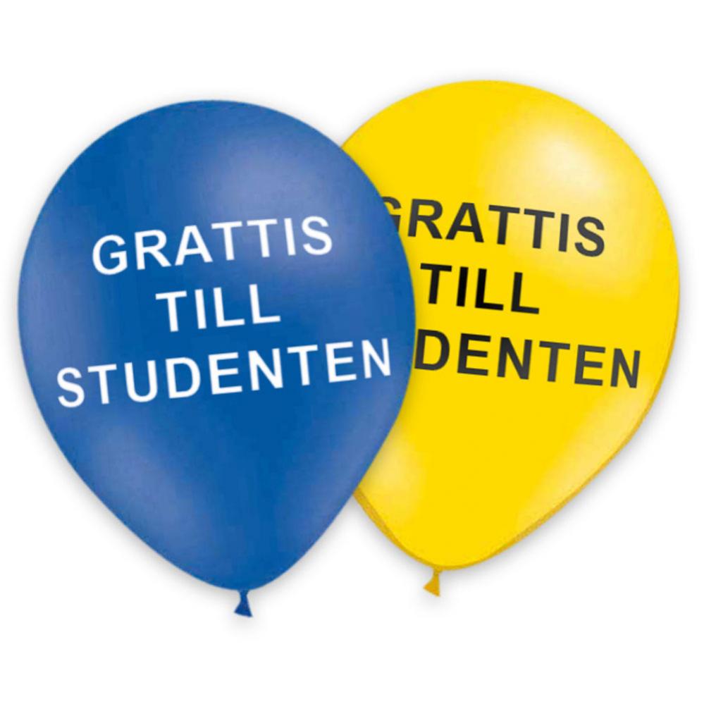 Ballonger Grattis Till Studenten 100-pack - Partyhallen.se