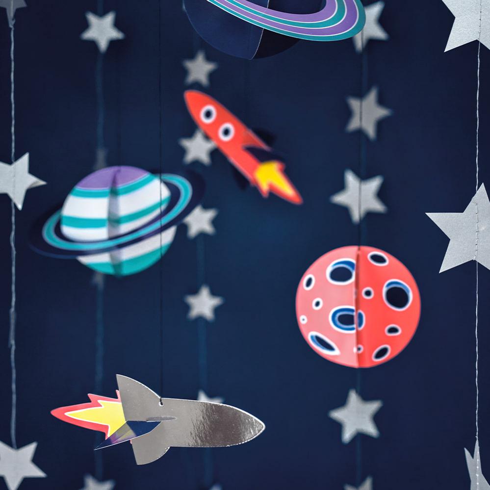 Rymd Kalas Hängande Dekorationer - Partyhallen.se