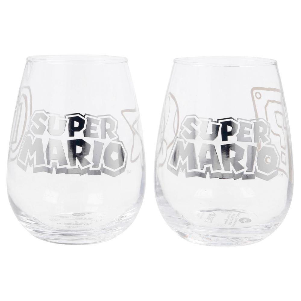 Super Mario Glas 2-pack - Partyhallen.se