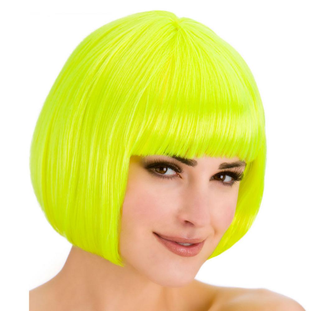 Neon Gul Diva Peruk - Partyhallen.se