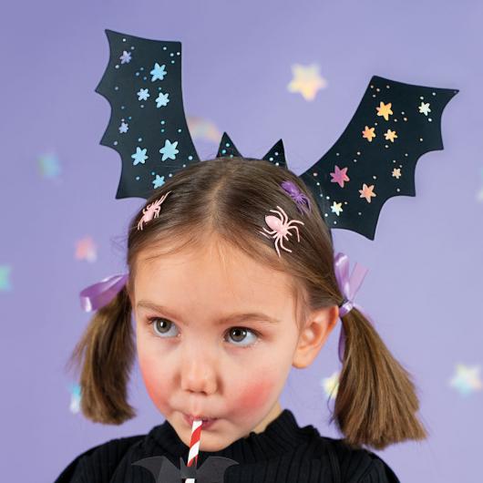 DIY Fladdermus Diadem Barn 4-Pack - Partyhallen.se