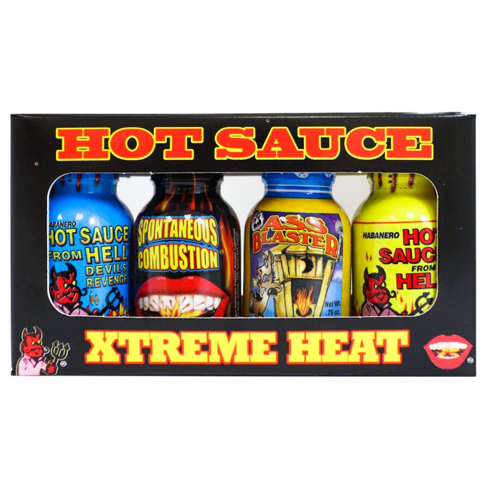 Hot Sauce Shots Xtreme Heat 4-pack - Partyhallen.se