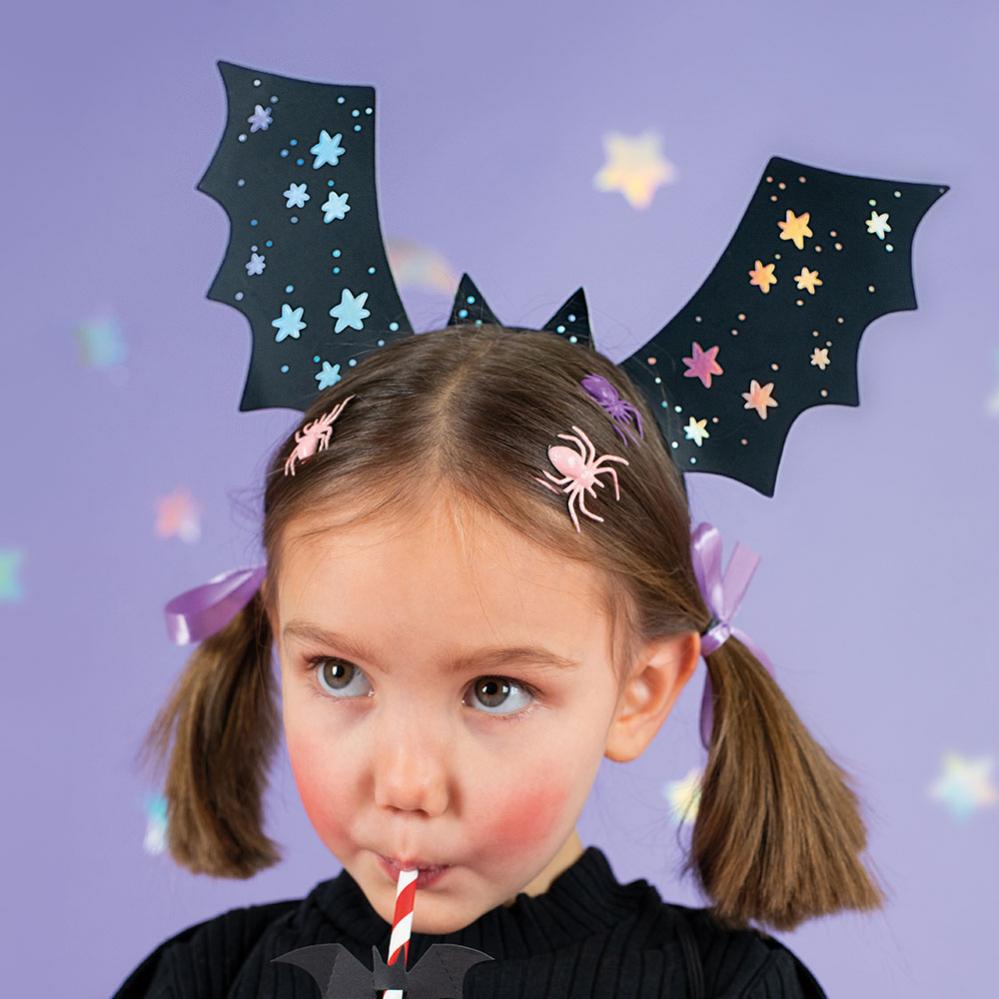 DIY Fladdermus Diadem Barn 4-Pack - Partyhallen.se