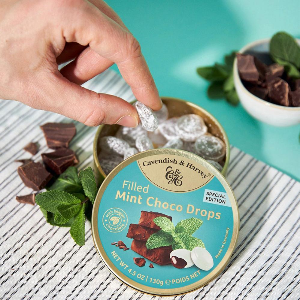 Mint Choco Filled Drops 130g - Partyhallen.se