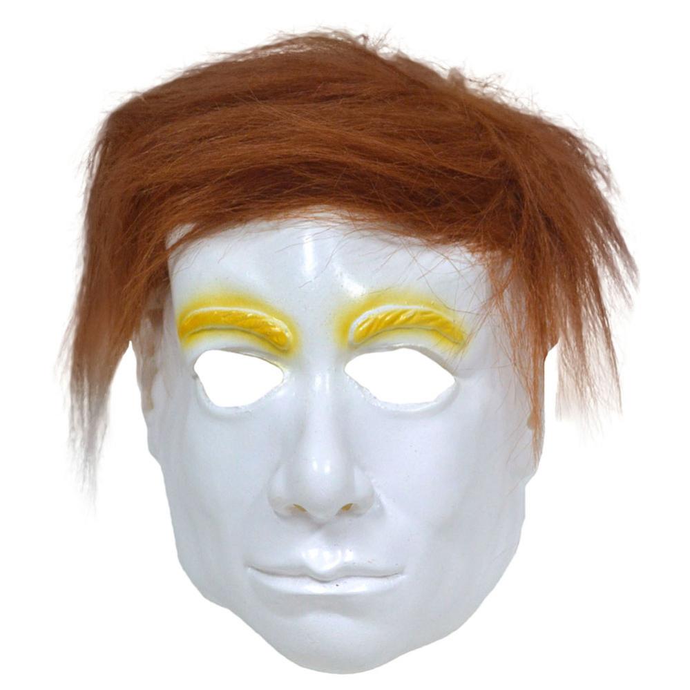 Vit Mask med Hår - Partyhallen.se