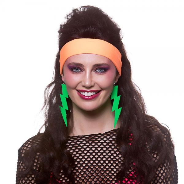 80-tal Pannband Neon Orange - Partyhallen.se