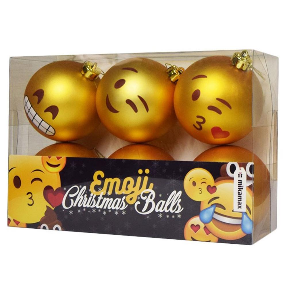Emoji Julkulor Guld - Partyhallen.se
