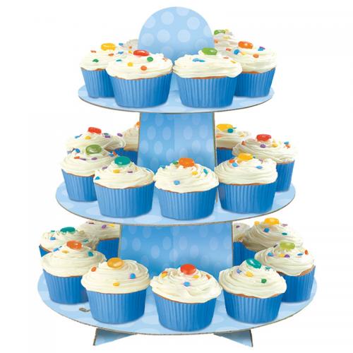 Blå Muffinsställ - Partyhallen.se