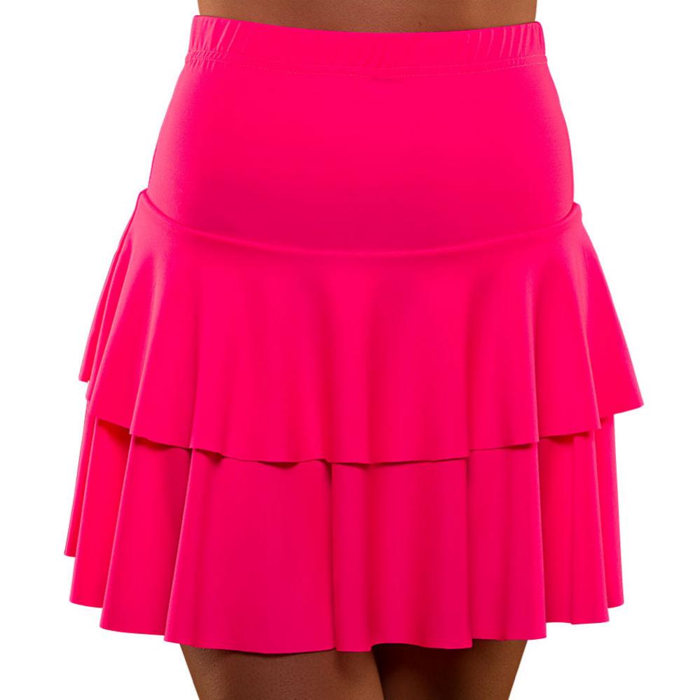 80-tals Disco Kjol Neonrosa Medium - Partyhallen.se