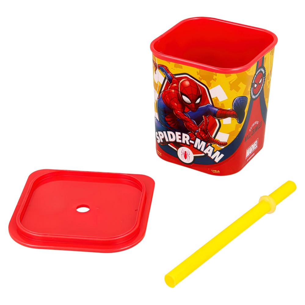 Spiderman Yoghurtbägare med Sugrör - Partyhallen.se