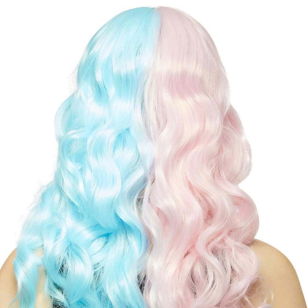 Siren Manic Panic Peruk Ljusblå & Rosa - Partyhallen.se
