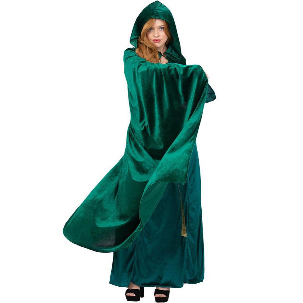 Cape med Huva Grön Deluxe - Partyhallen.se
