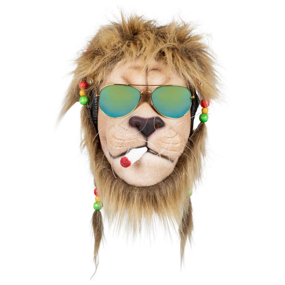 Rasta Lejon Mask Latex - Partyhallen.se