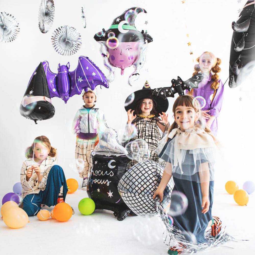 Fladdermus Folieballong Stor Lila - Partyhallen.se