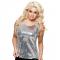 Silver Paljett Topp - Partyhallen.se