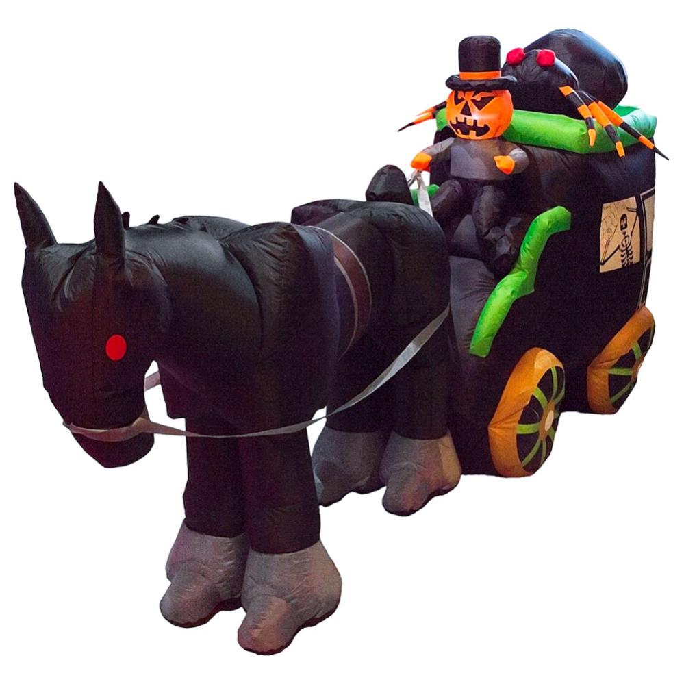 Uppblåsbar Death Carriage Halloweendekoration - Partyhallen.se