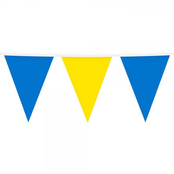 Vimpel Girlang Gul & Blå - Partyhallen.se