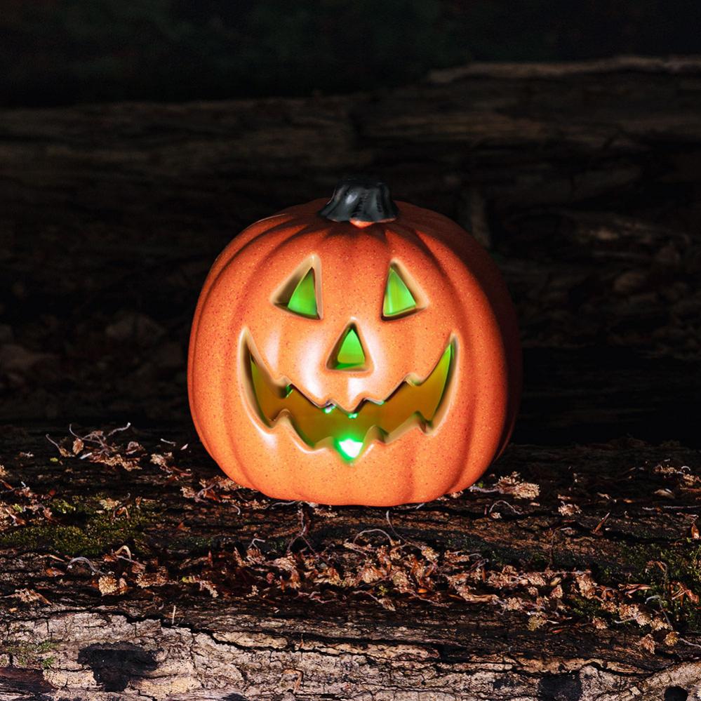 Halloween Pumpa med Belysning - Partyhallen.se