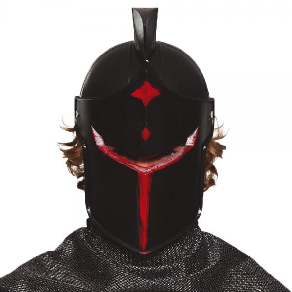 Riddarhjälm Svart/Röd - Partyhallen.se