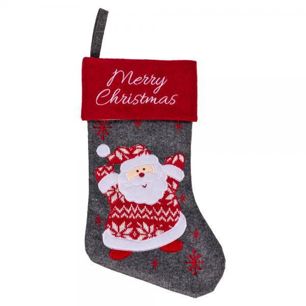 Julstrumpa Julfigur Merry Christmas - Partyhallen.se