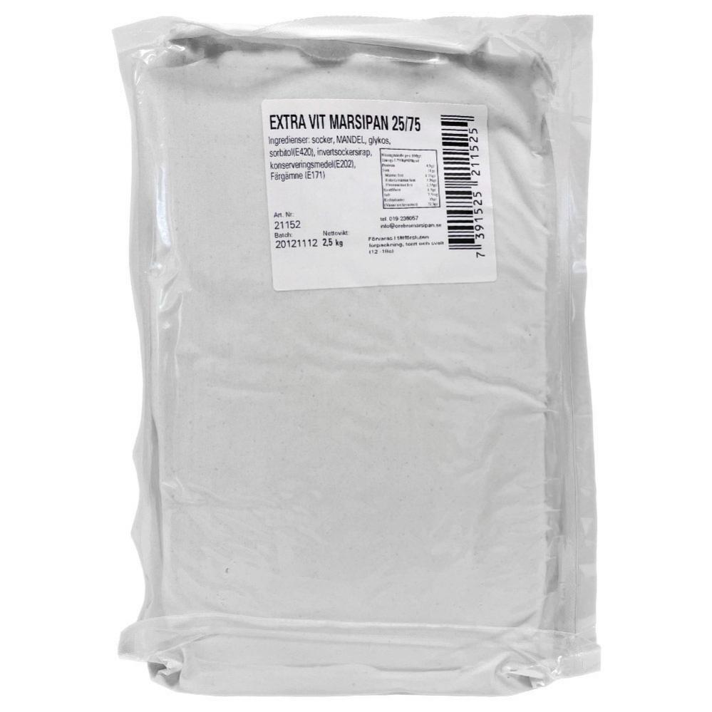 Marsipan Extra Vit 2,5 kg - Partyhallen.se