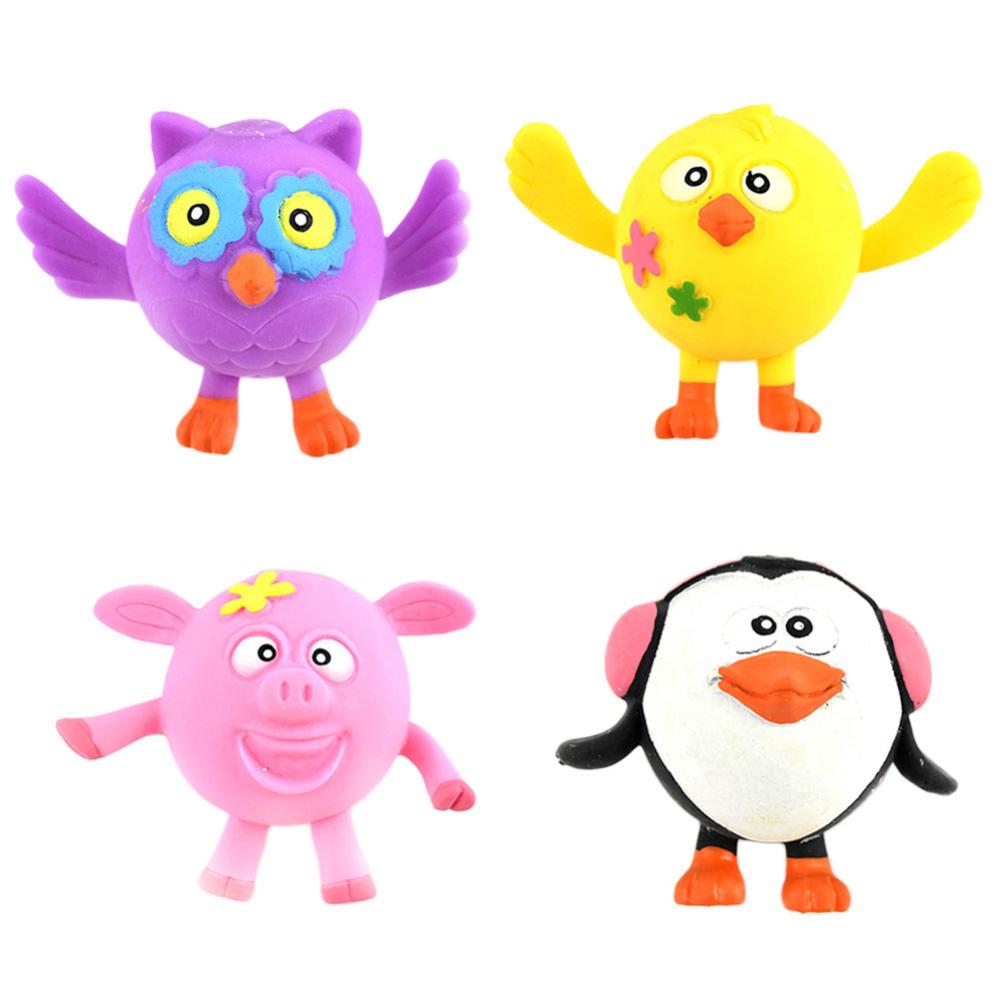 Squeeze Leksak Runda Djur - Partyhallen.se