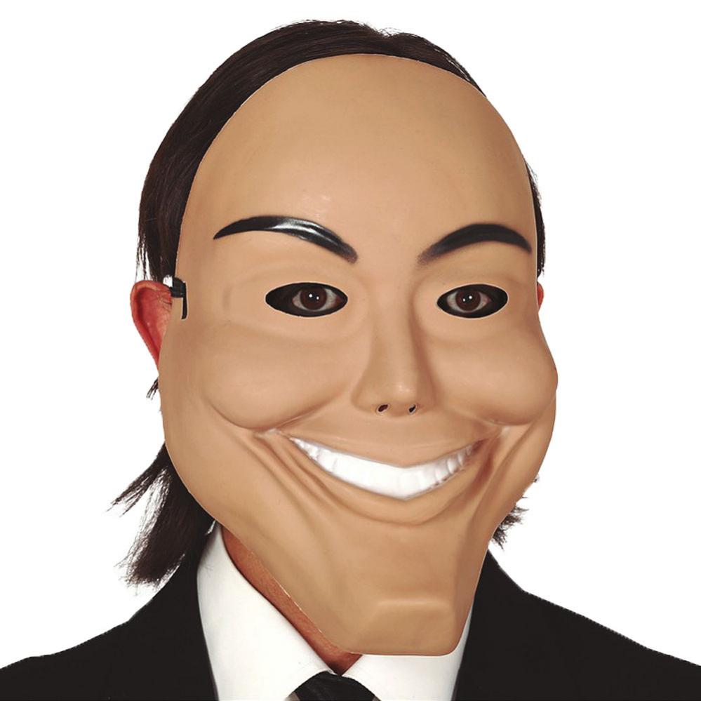 Leende Ledare Mask - Partyhallen.se