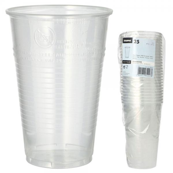 Plastmuggar Genomskinliga 25-pack - Partyhallen.se Plastmuggar Genomskinliga 25-pack - Partyhallen.se