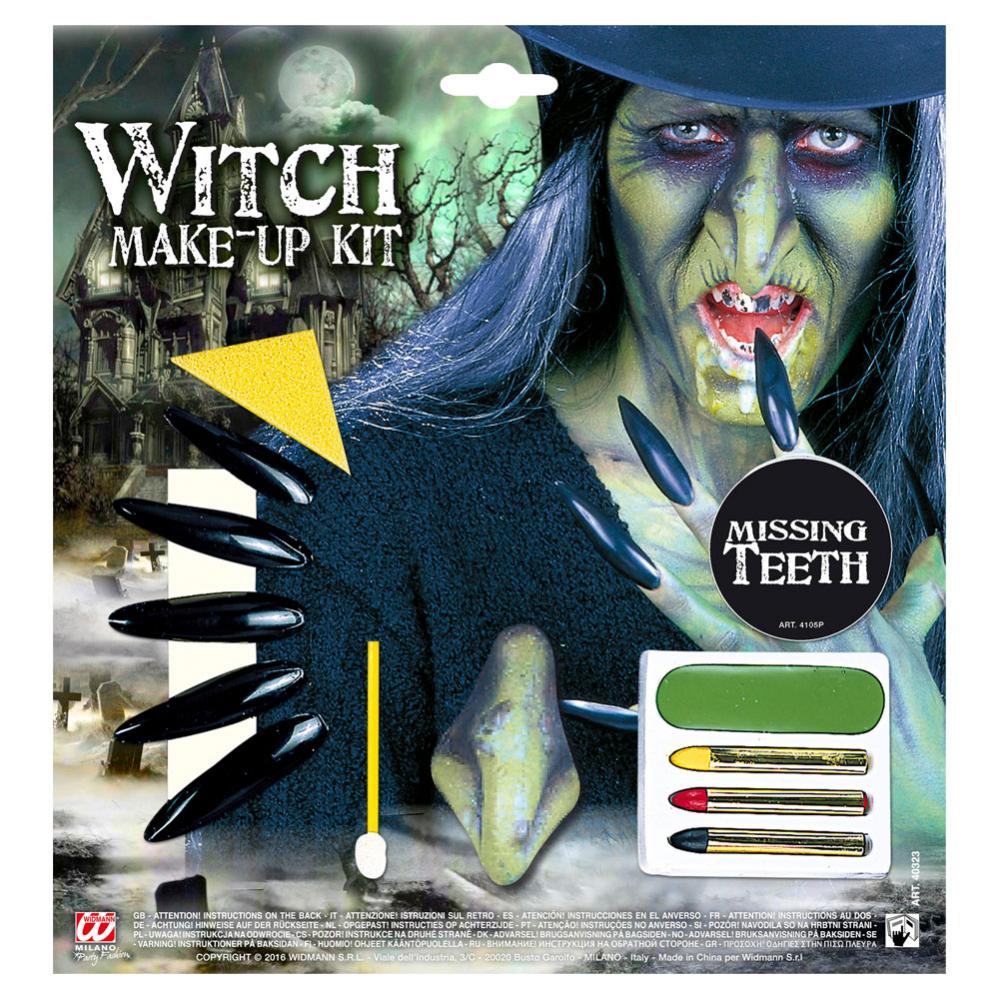 Häxa Halloween Smink Kit - Partyhallen.se