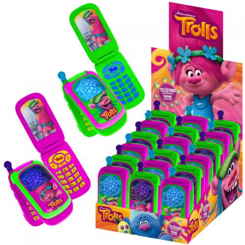 Trolls Mobil Leksak med Ljud och Godis - Partyhallen.se