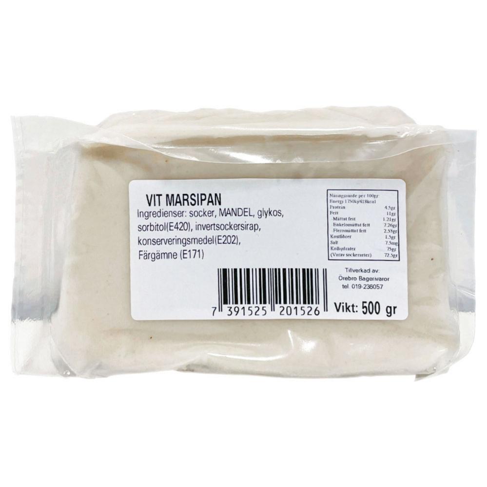 Marsipan Vit Ofärgad 500 gram - Partyhallen.se