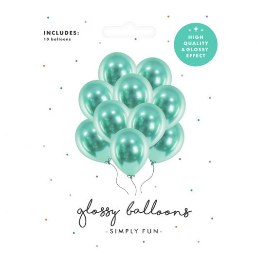 Glossy Ballonger Mörkgröna - Partyhallen.se