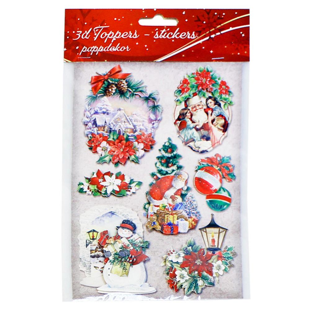 Julstickers 3D - Partyhallen.se