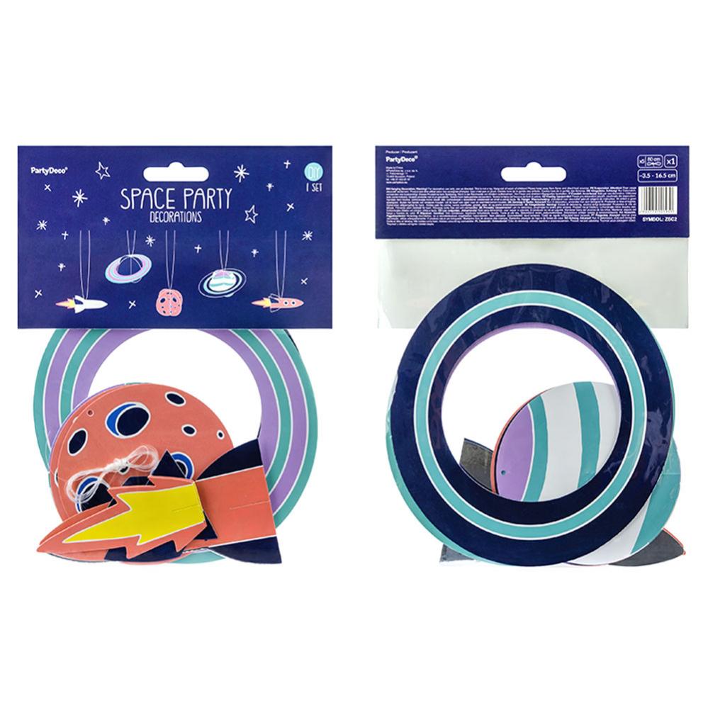Rymd Kalas Hängande Dekorationer - Partyhallen.se