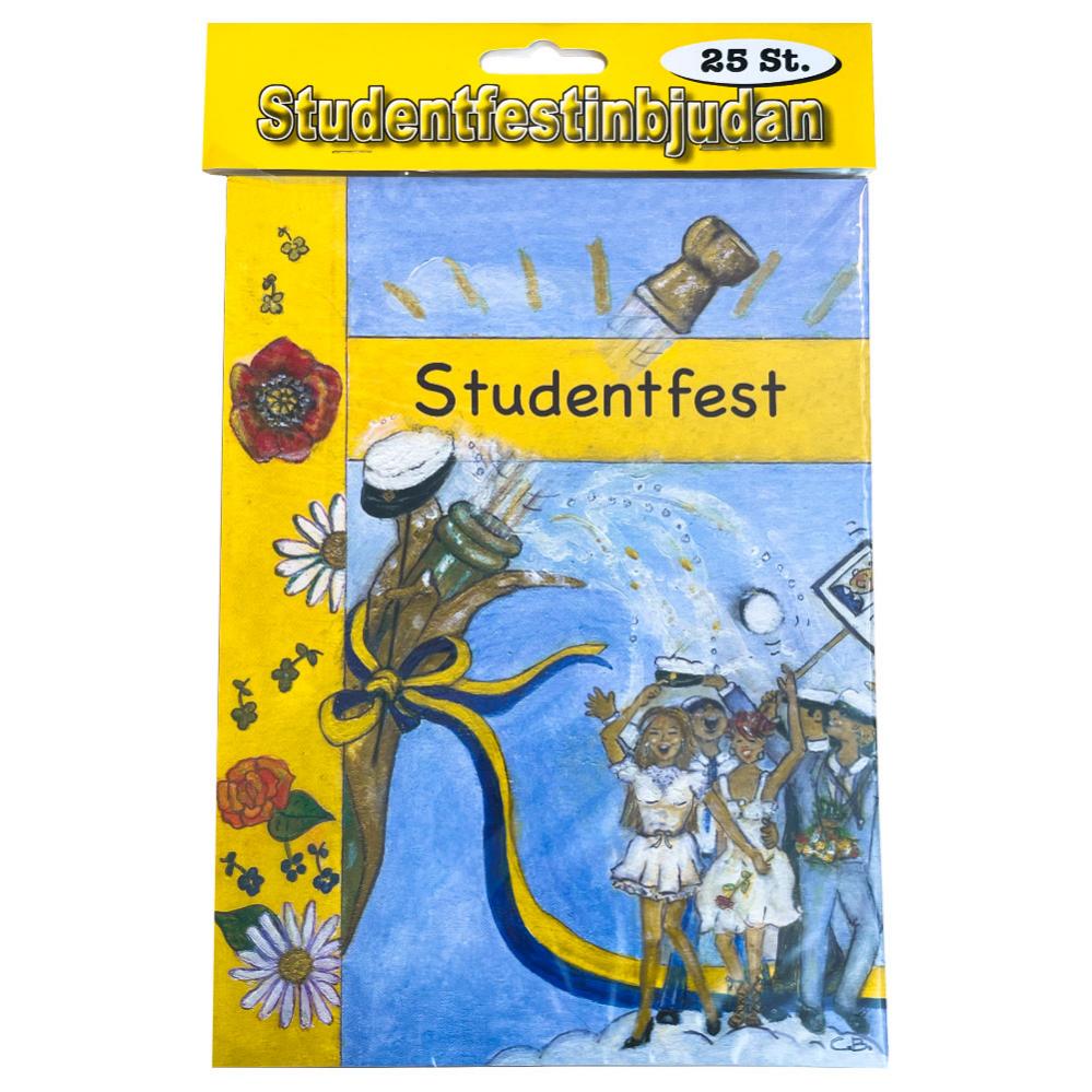 Studentfest Inbjudningskort - Partyhallen.se