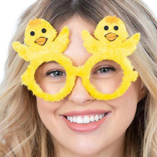 Kyckling Glasögon Gula - Partyhallen.se