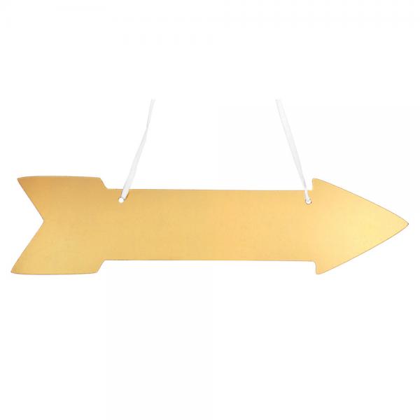 Skylt Pil Guld - Partyhallen.se