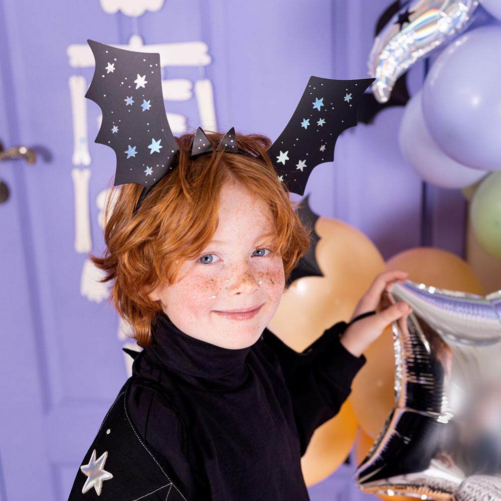 DIY Fladdermus Diadem Barn 4-Pack - Partyhallen.se