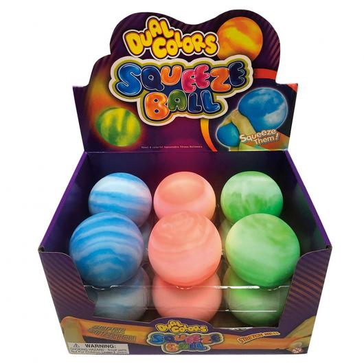 Mjuk Stressboll Dual Colors - Partyhallen.se