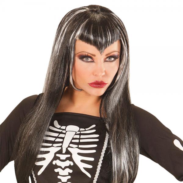 Svart Peruk Skeletria - Partyhallen.se