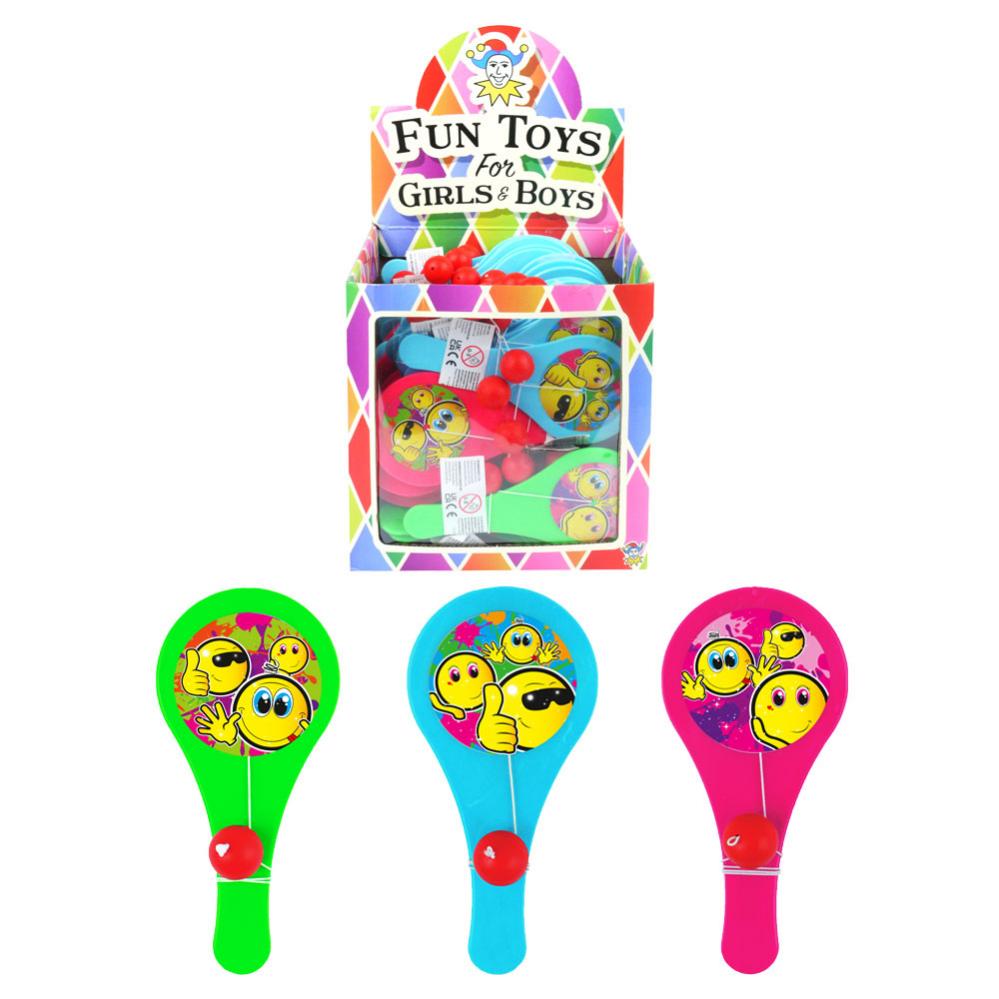 Racket med Boll Smiley Mini - Partyhallen.se