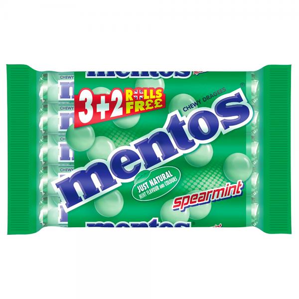 Mentos Spearmint 5-pack - Partyhallen.se