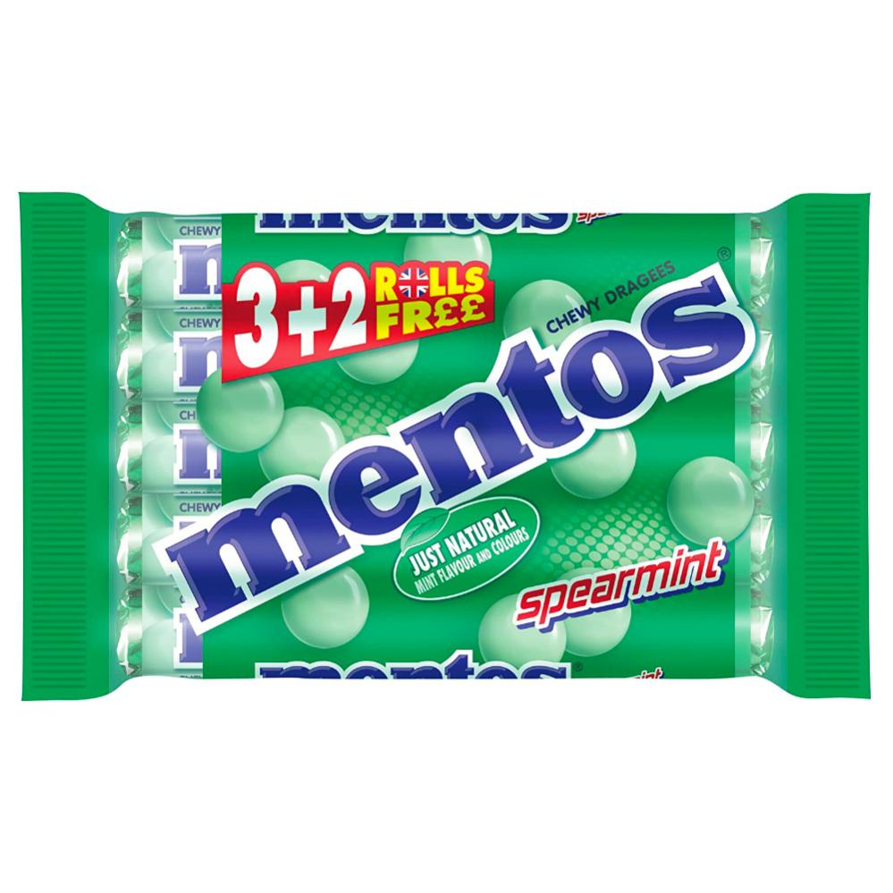 Mentos Spearmint 5-pack - Partyhallen.se