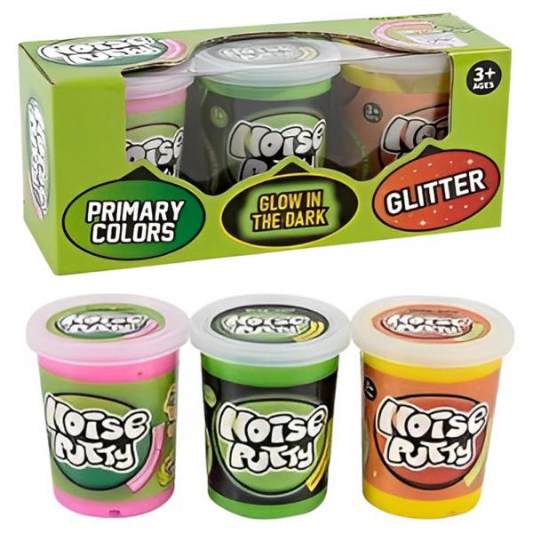 Noise Putty Pruttslime 3-pack - Partyhallen.se