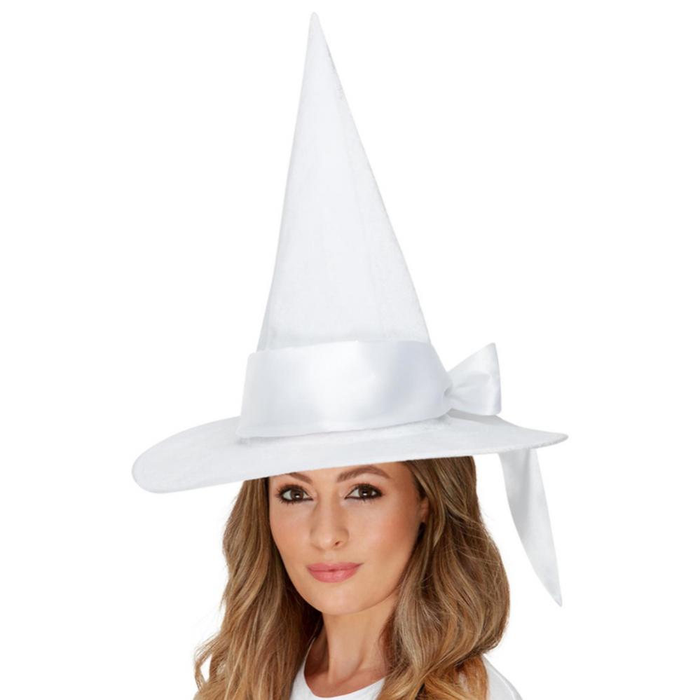 Häxhatt med Rosett Vit - Partyhallen.se