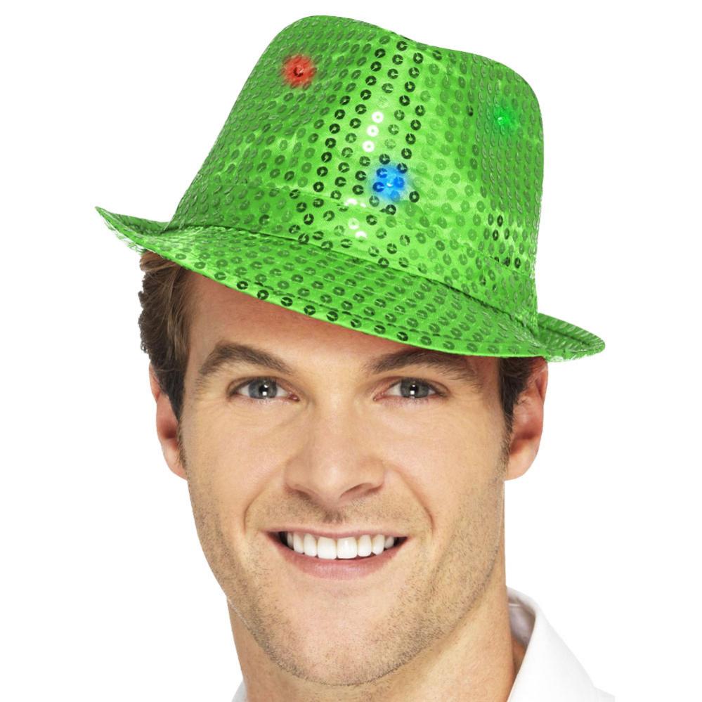 Blinkande Paljetthatt Grön - Partyhallen.se