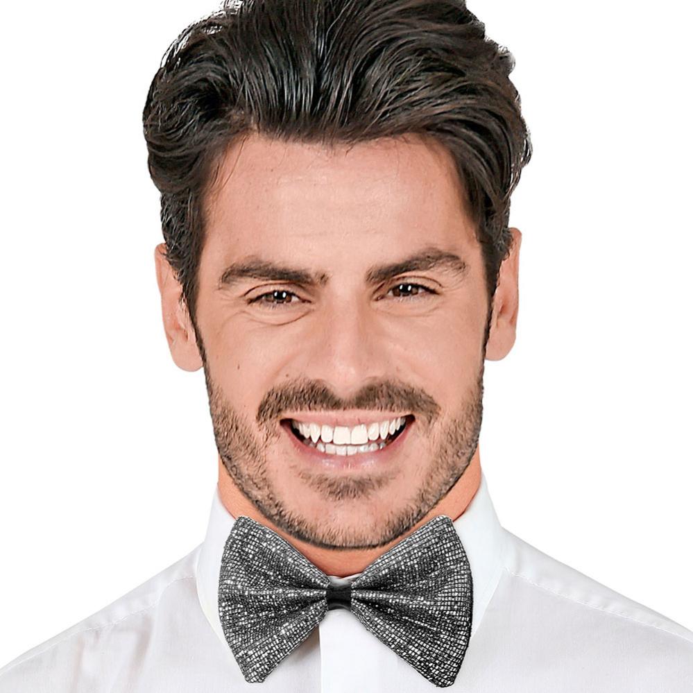 Glitter Fluga Silver - Partyhallen.se