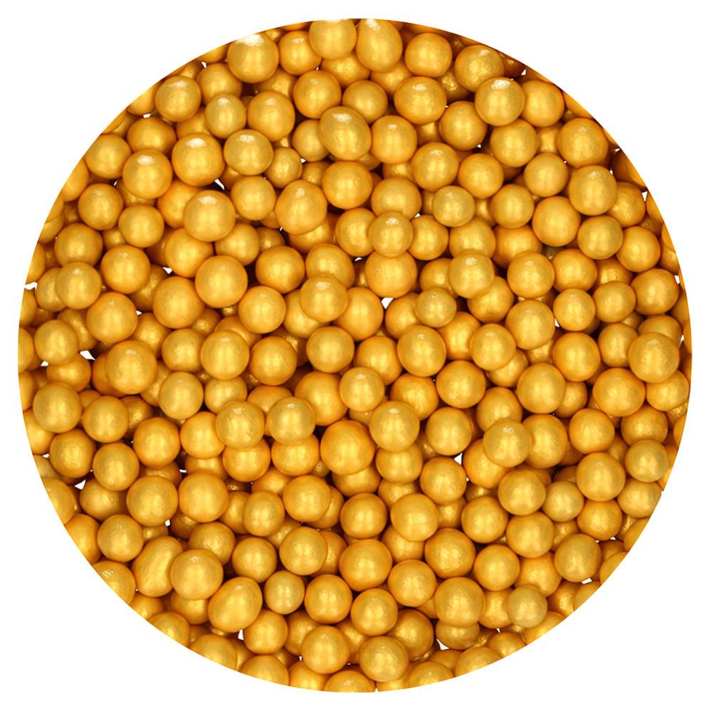 Strössel Choco Pearls Guld - Partyhallen.se