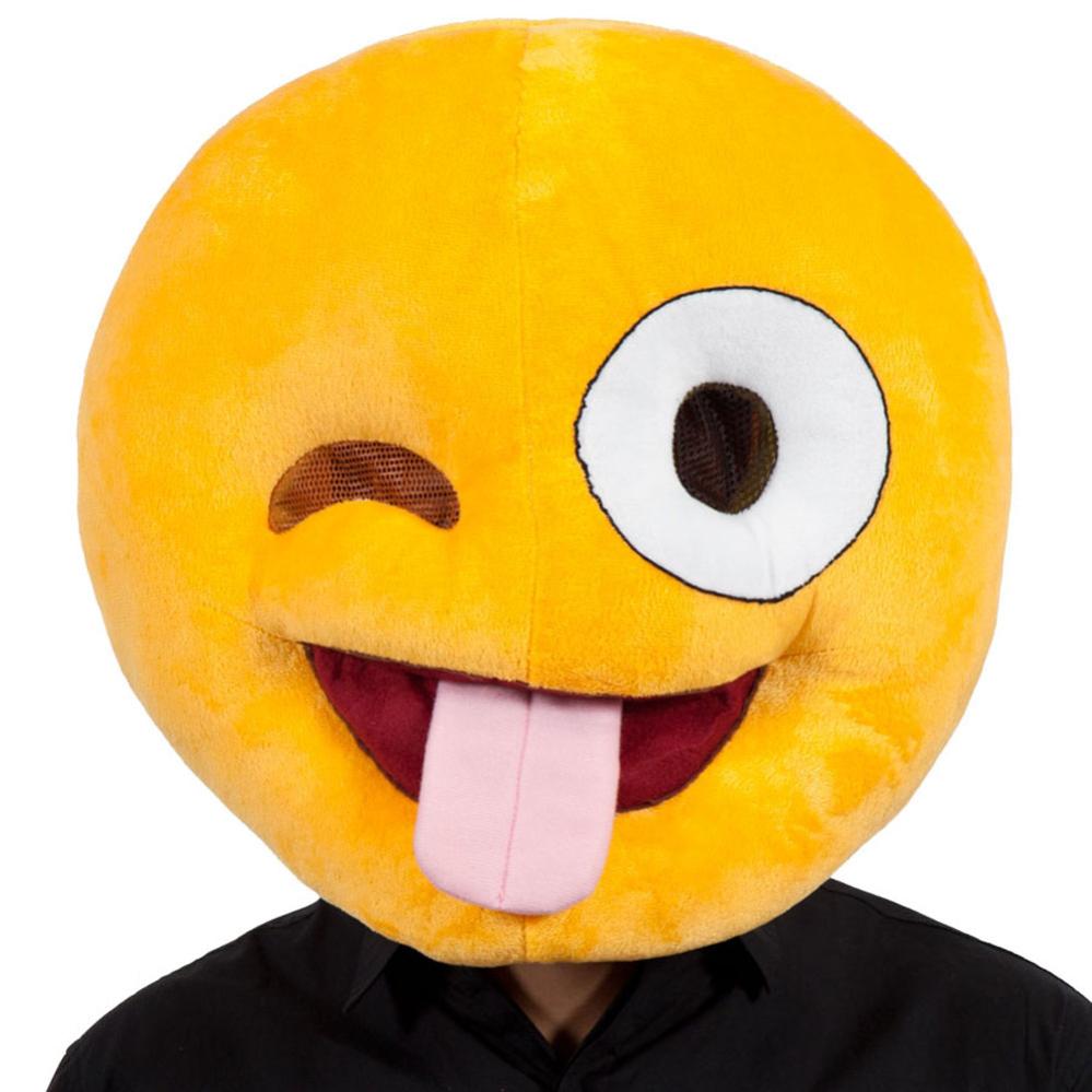 Crazy Head Smiley Mask - Partyhallen.se